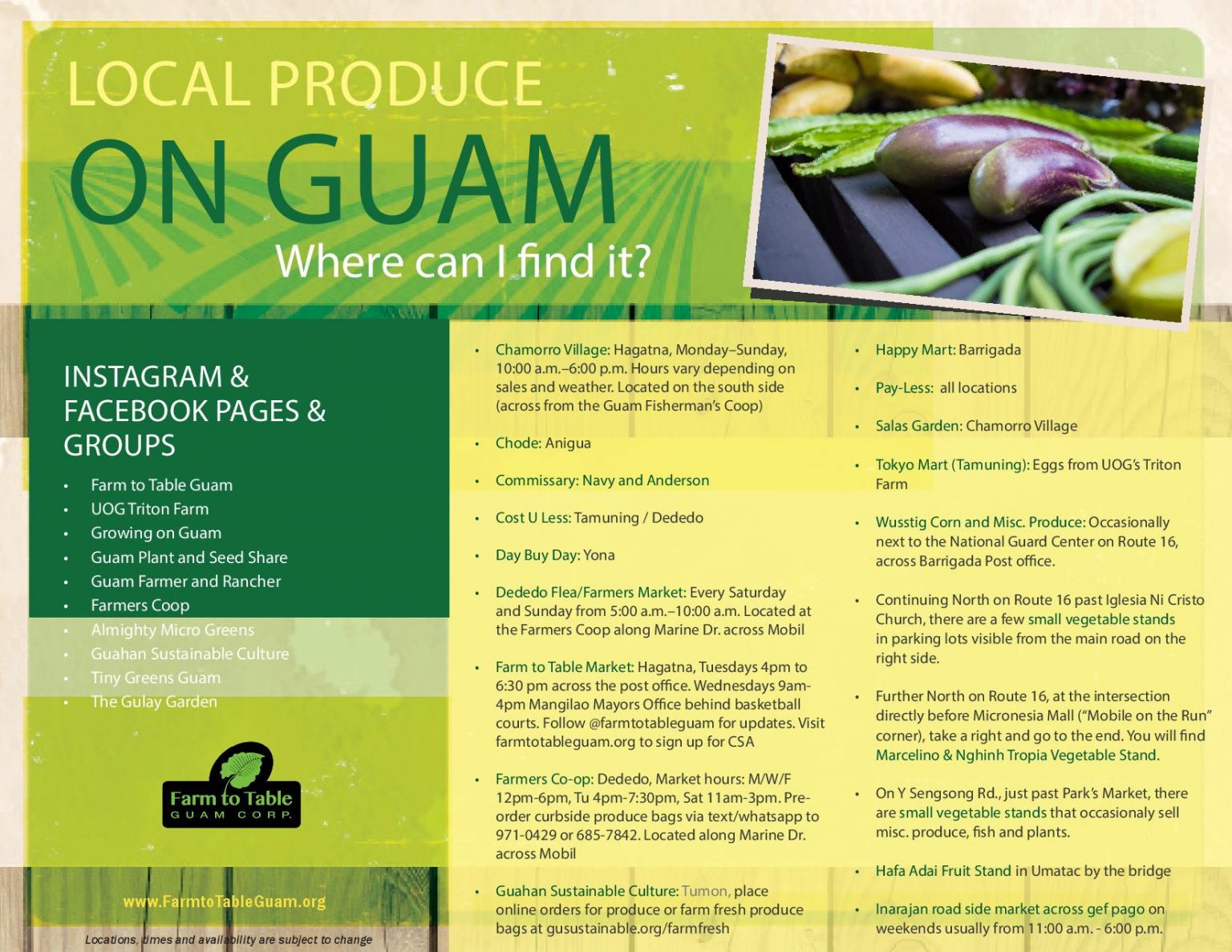 Where Can I Find Local Produce on Guam? - Farm to Table Guam Corp.